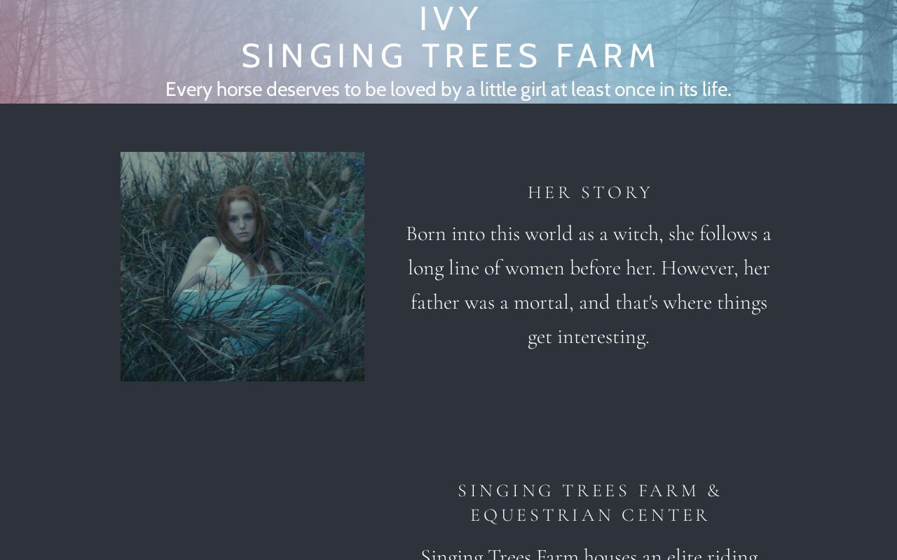 Ivy - Singing Trees Farm